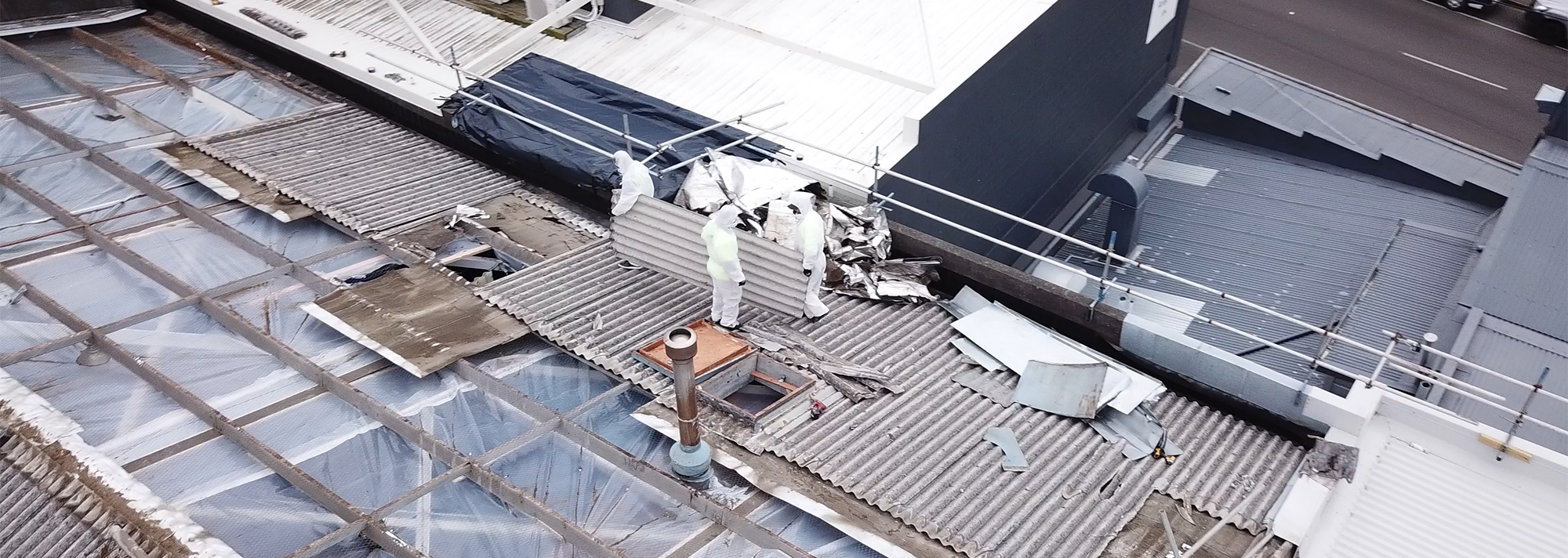 Asbestos removal — Element Roofing — Wellington